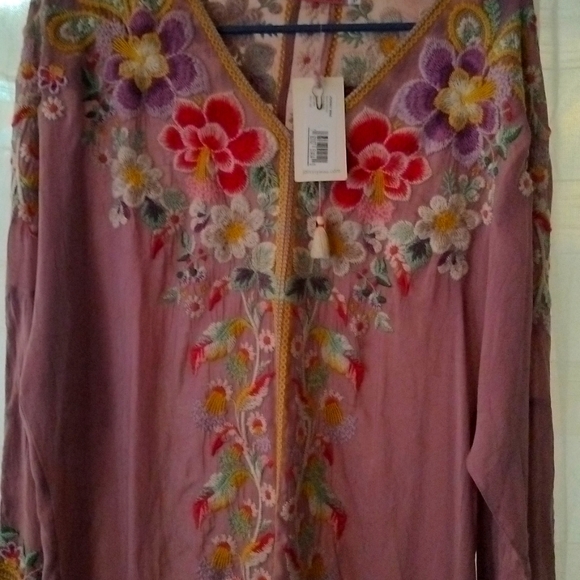 Johnny Was | Tops | Johnny Was Mauve S Tunic Shirt New With Tags | Poshmark